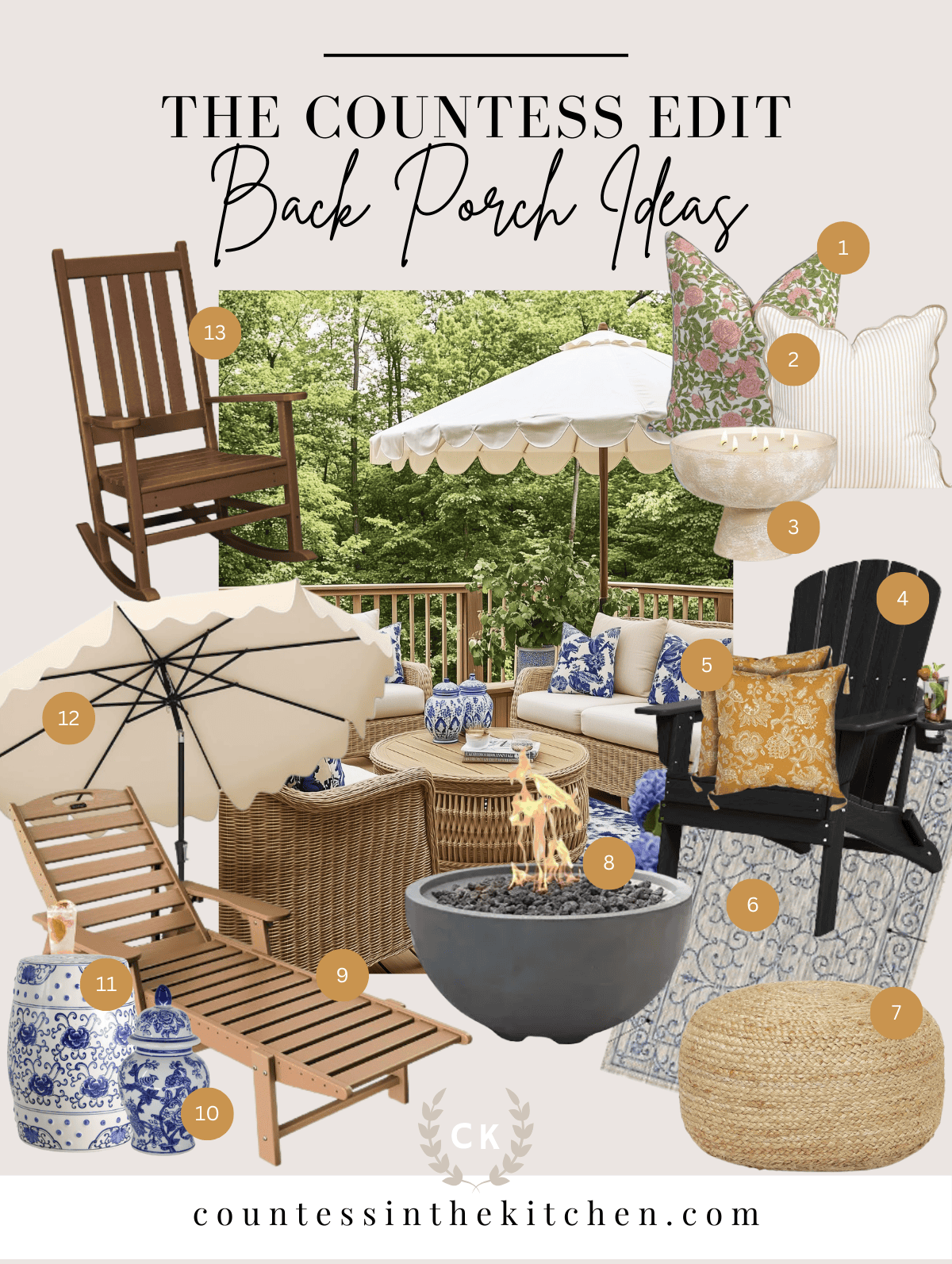 Back Porch Ideas for the Ultimate Sit-Back-and-Sip Setup - Countess in ...